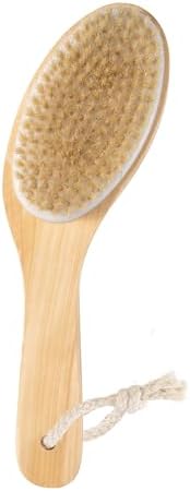 Amazon.com : Bamboo Curved Long Handle Dry Brushes, Dry Body Brush for ...