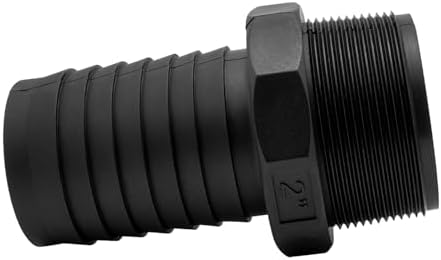 Amazon.com: 2 Inch PVC Barbed Hose Connector - 2" Barbed Insert x 2 ...