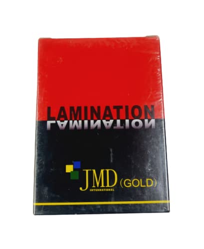 JMD Gold Thermal Lamination Pouch ID Card/Adhar Card Size | 100 Pouches ...