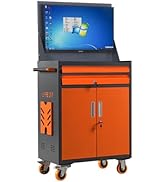 Amazon.com: LYREIGN Industrial Computer Cabinet, Heavy Duty Movable CNC ...