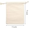 Amazon.com: Tendwarm 20 Pieces 5x7 Inches Cotton Drawstring Bags ...