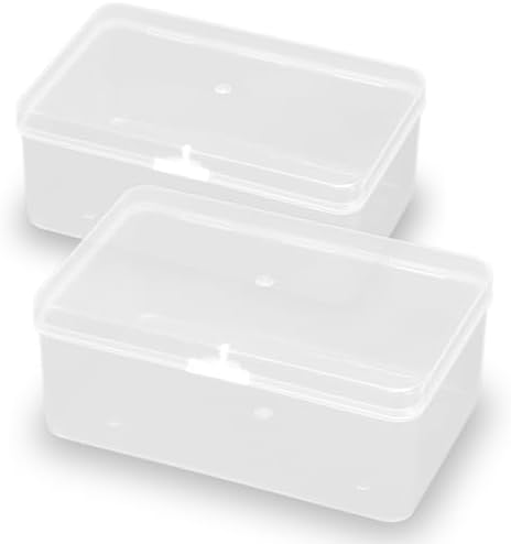 Amazon.com: Tucnoeu 5 Pcs Small Plastic Box 4x3x1 Inches Small Storage ...