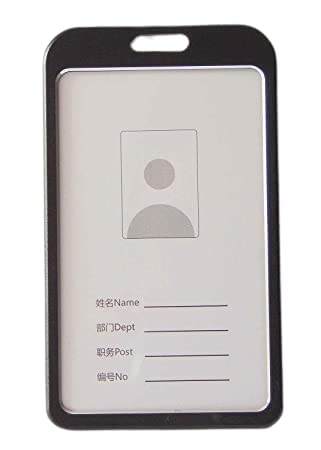 Generic I Cards-Natural Hard Metal (Aluminum Alloy) ID Card Holder ...