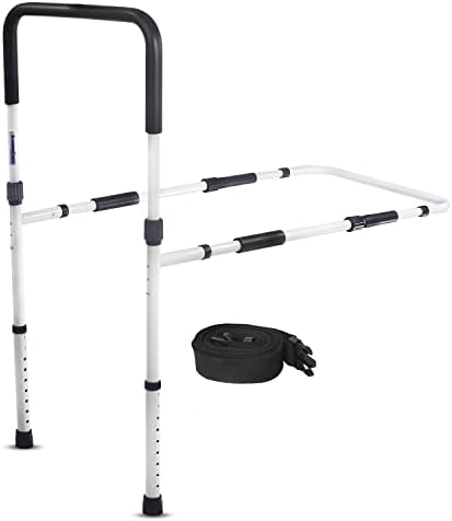 IRIS Medical Adjustable Bed Assist Rail Handle and Hand Guard Grab Bar ...