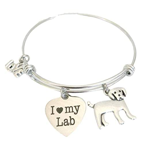 Amazon.com: Labrador Retriever Bracelet - Charm Bangle for Her Lab ...