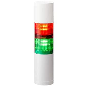 Amazon.co.jp: Patlite Signal Tower LR5-202WJBW-RG DC24V Φ50 2 Stage Red/Green Flashing/Buzzer ...