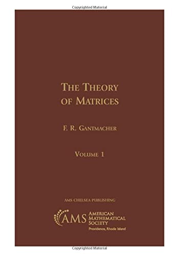 Amazon.com: Matrix Theory Vol. 1: 9780821813768: F. R. Gantmacher: Books
