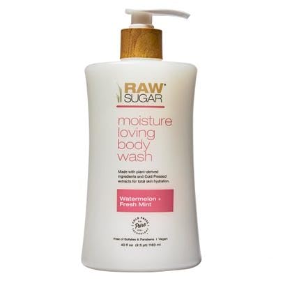 Amazon.com : Raw Sugar Moisture Loving Body Wash Watermelon + Fresh ...