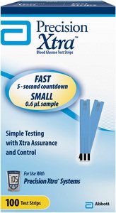 Amazon.com: Precision Xtra Test Strips 100 ct - Abbott Diabetes 99877 ...