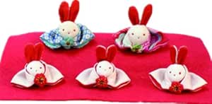 Amazon.co.jp: 古布うさぎのお雛様キット ck-024 : おもちゃ