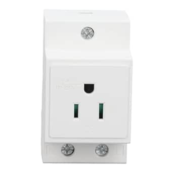 Enchufe de riel DIN con toma de con tierra de protección integrada ...