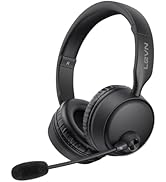 Amazon.com: LEVN Bluetooth Headset with Microphone, Wireless Headset ...