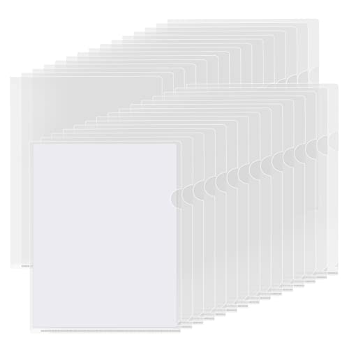 Snapklik.com : 48 Pack Plastic File Folders, Clear Project Pockets ...
