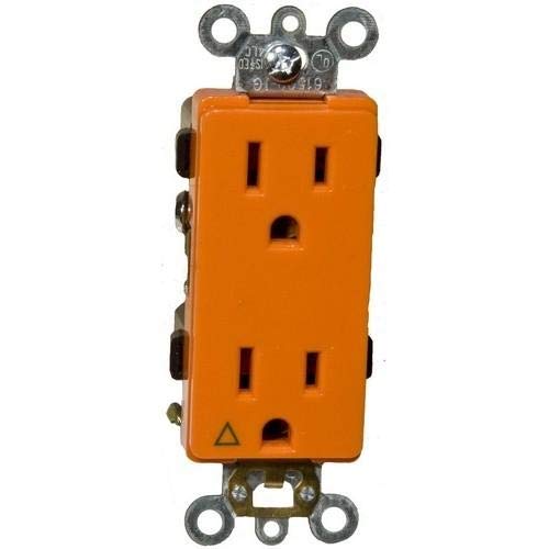 Morris 81914 Isolated Ground Decorative Duplex Receptacle, 15 Amp ...