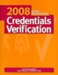 Buy The 2008 Credentials Verification Desk Reference Book Online at Low ...
