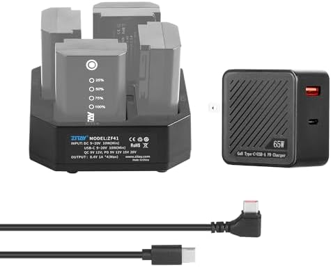 Amazon.com: ZITAY 4-Channel Type C Fast Charging Station with PD 65W ...
