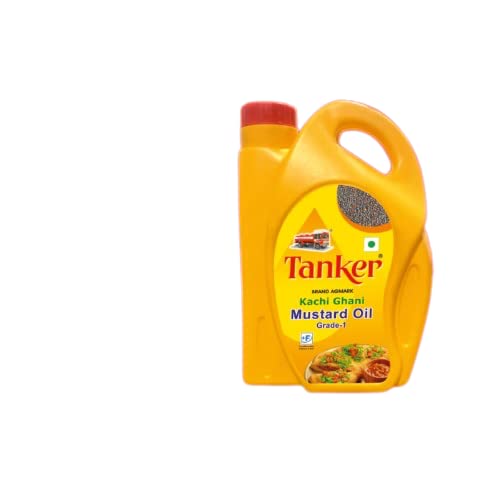 Tanker Brand Kachhi Ghani Mustard Oil (5 ltr) : Amazon.in: Grocery ...