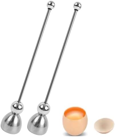 Amazon.com: 2 Pcs Egg Topper, Egg Shell Opener, Stainless Steel Egg ...