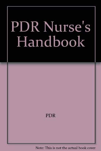 PDR Nurse's Handbook: Pdr: 9781563632075: Amazon.com: Books