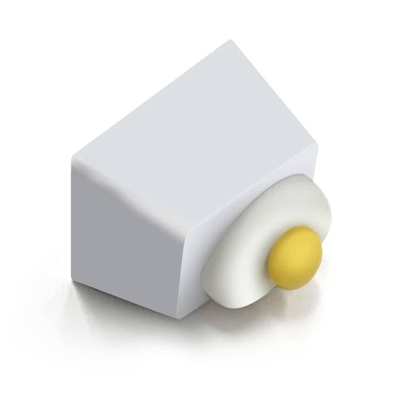 Snapklik.com : Fried-Egg Keycap, Cute Custom OEM R4 Profile ESC-Key For ...
