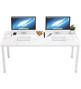 Amazon.com: DlandHome 62 Inches Large Home Office Computer Desk, No ...