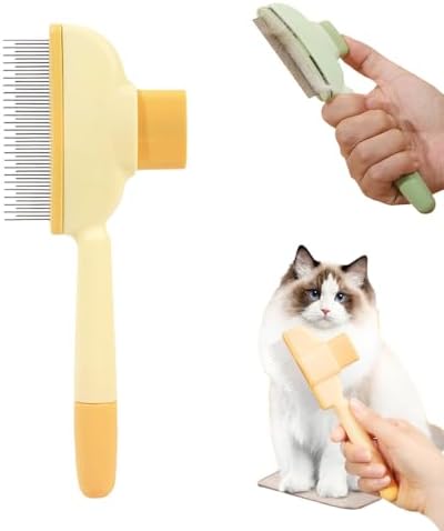 Amazon.com: Self-cleaning Pet Flea Comb Grooming Brush, 2025 New Flea ...