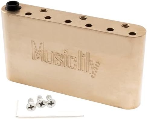 Musiclily Ultra 52.5mm(2-1/16 inch) String Spacing Solid Steel Push-in ...