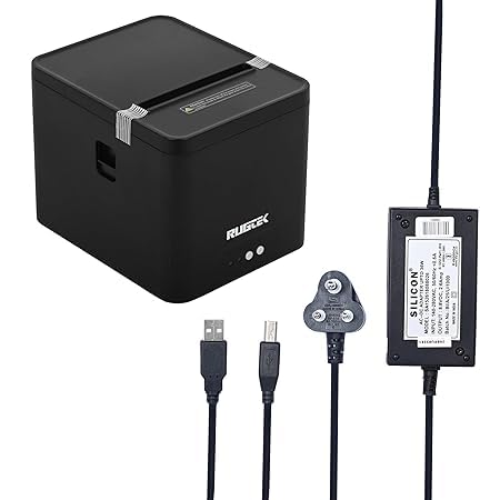 Rugtek RP-82 Compact UE Thermal Receipt Printer (USB + Ethernet, 80mm ...