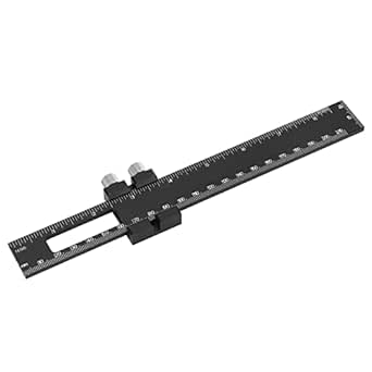 Woodworking Ruler, End Notch Design Wear Resistance High Accuracy Slide ...
