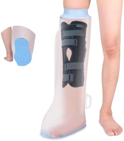 Amazon.com: Clheatky Waterproof Full Leg Cast Cover for Showering Kids ...