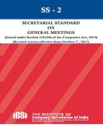 Secretarial Standard - II (Revised) : ICSI Publications, ICSI: Amazon ...