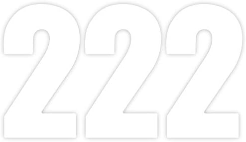 Pack of 3 Plain Number 2 Stickers for Wheelie Bins Waterproof (17 cm ...