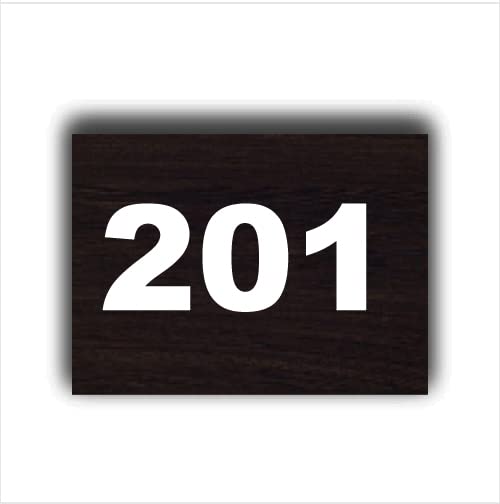 Number - 201, Wooden Number Plate, 18mm Thickness Wood Board,Wood Board ...