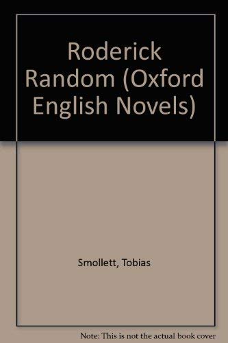 Adventures of Roderick Random (Oxford English Novels): Smollett, Tobias ...