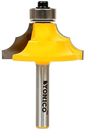 YONICO Router Bits Edge Forming Double Roundover 1/2-Inch 1/4-Inch ...