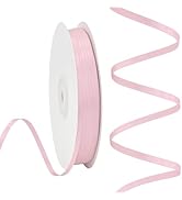 Amazon.com: Rilisili Pearl Pink Satin Ribbon 7/8 Inch 50 Yards Double ...