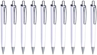 ADALRICH Square White Plastic Ball Pen | Set of 100 | Smooth & Easy ...