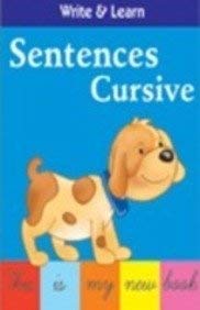 WRITE & LEARN SENTENCES CURSIVE : PEGASUS: Amazon.in: Books