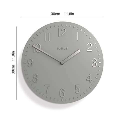 Jones Clocks Chilli Convex Wall Clock Round Convex Clock Exposed Wall ...