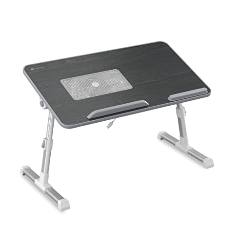 Portronics My Buddy+ Portable Foldable Laptop Table with Cooling Fan ...
