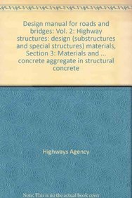 Buy Design manual for roads and bridges: Vol. 2: Highway structures ...