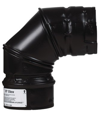 Simpson Duravent 3090B 3" Black Pellet Vent 90 Degree Elbow : Amazon.in ...