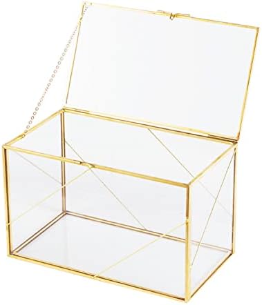 Amazon.com - MyGift Glass Jewelry Box Organizer with Lid, Decorative ...