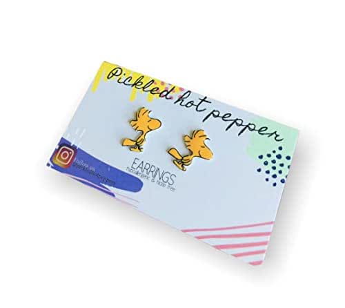 Amazon.com: peanuts woodstock snoopy earrings - made for sensitive ears ...