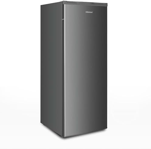 NOBEL Upright Freezer Silver 168 L NUF275SN RECESSED HANDLE SINGLE DOOR ...