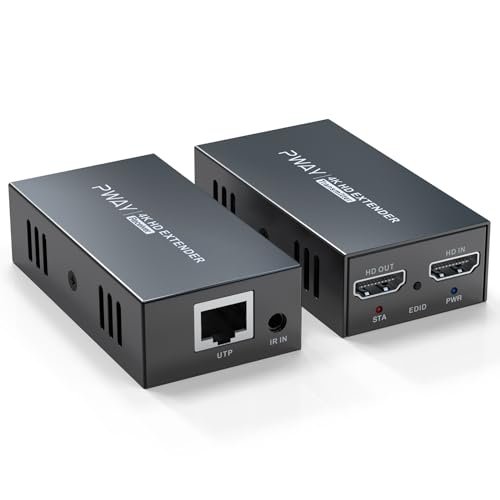 Snapklik.com : PWAY 4K60Hz HDMI Extender Over Ethernet
