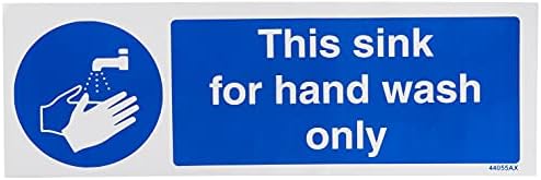 300mmx100mm This Sink For Pot Wash Only Catering Sign Sticker Self ...
