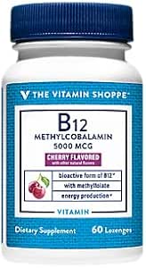 Amazon.com: Vitamin B12 Methylcobalamin ? 5,000 MCG ? Cherry (60 ...