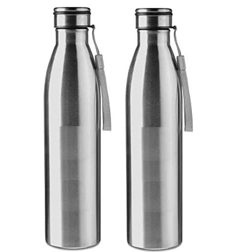 IndusBay® Pack of 2, 1000 ML Single Wall Stainless Steel Single Thermos ...
