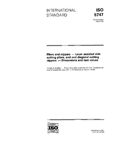 Buy ISO 5747:1995, Pliers and nippers - Lever assisted side cutting ...